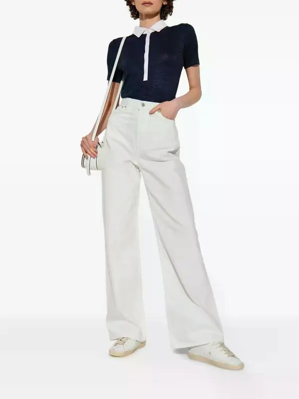 Rag & Bone Two-tone Polo Top