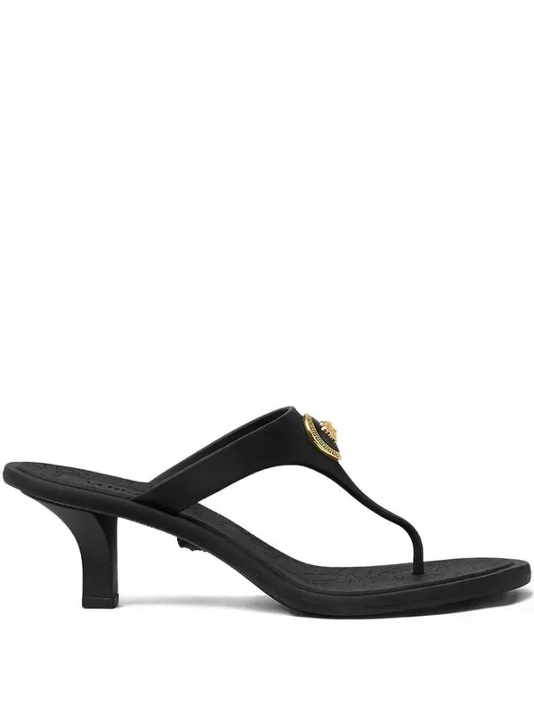 Versace Alia Thong Sandals - Black