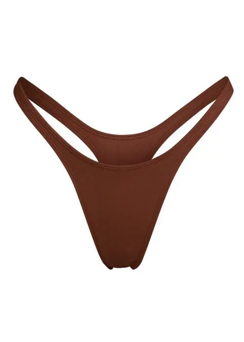 MINIMALE ANIMALE Nolita Thong Bikini Bottom - Brown