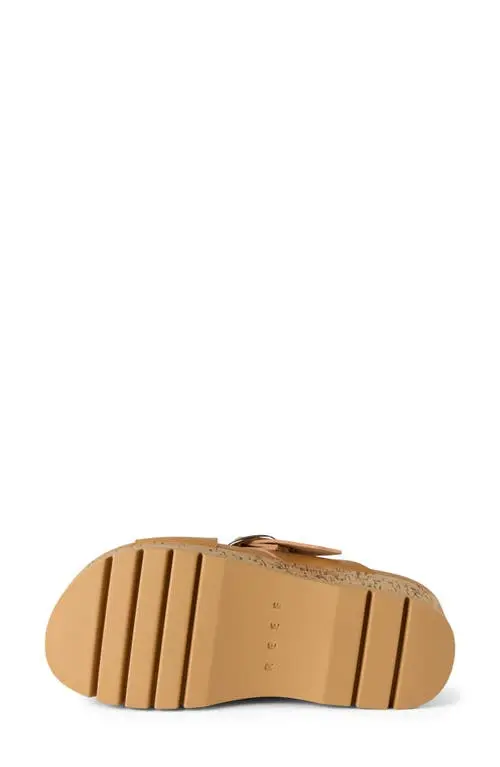 Reef Vista Higher Gia Platform Wedge Slide Sandal - Natural Cork