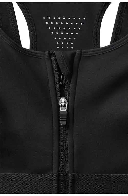 FABLETICS Front Zip High Impact Sports Bra