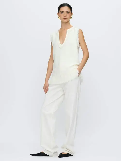CALLAS MILANO Comporta Fringe Top