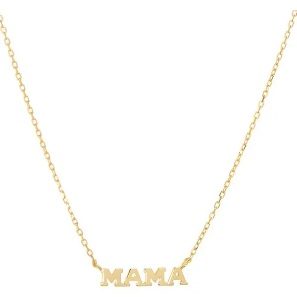 MARLYN SCHIFF Mama Pendant Chain Necklace - Gold Plated