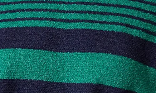 Deluc Crop Sweater Vest - Green Striped Blue