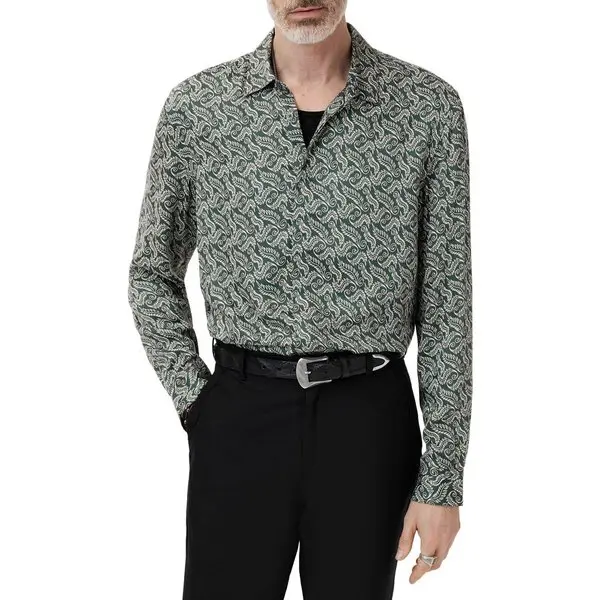 John Varvatos Rodney Hidden Placket Button-up Shirt