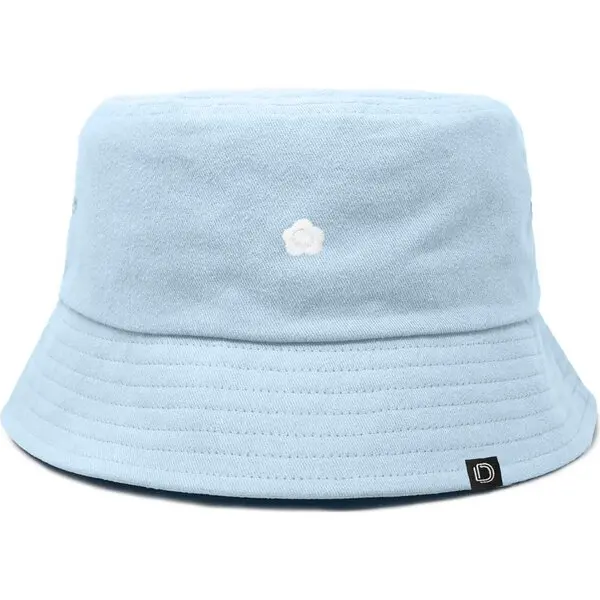 DALIX Flower Cotton Bucket Hat - Forever Blue