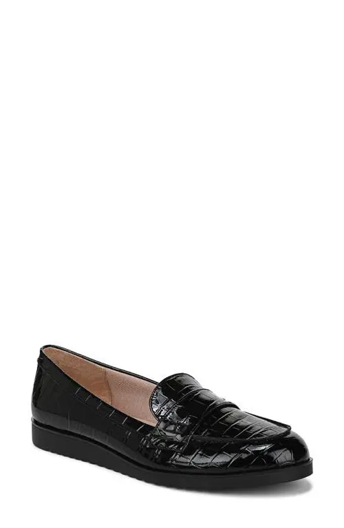 LIFESTRIDE Croc Embossed Loafer - Black