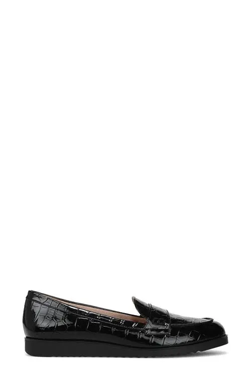LIFESTRIDE Croc Embossed Loafer - Black