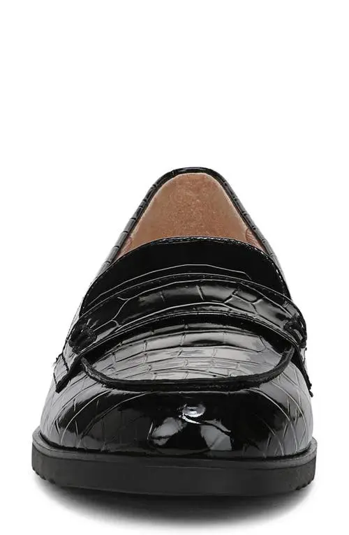 LIFESTRIDE Croc Embossed Loafer - Black