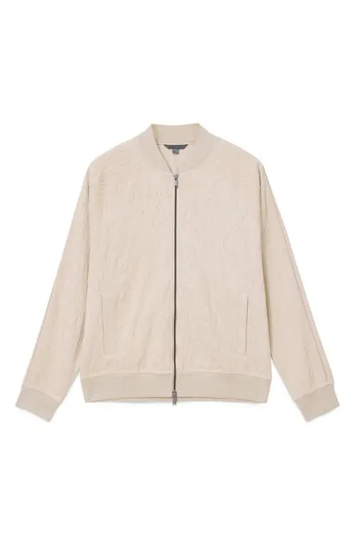 John Varvatos Evie Tonal Embroidered Bomber Jacket