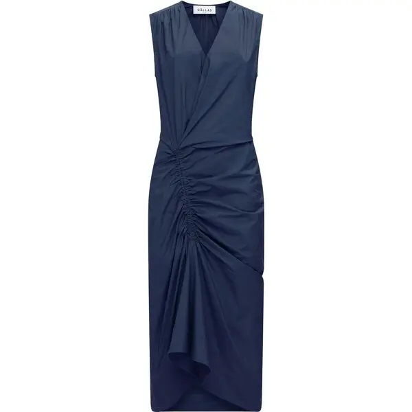 CALLAS MILANO Agnes Wrap Dress - Blue