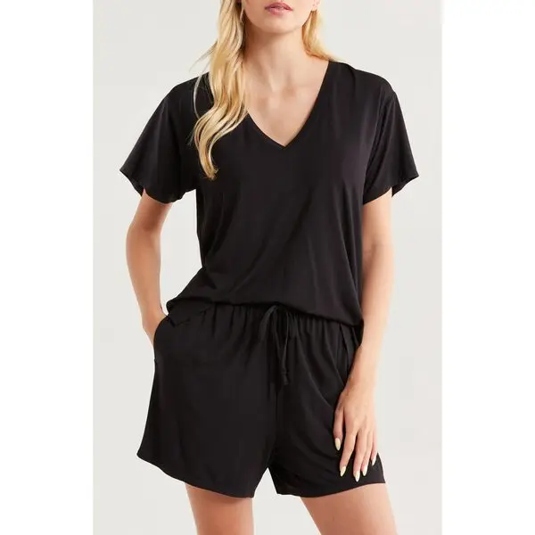 Nordstrom Cool Touch Short Pajamas - Black
