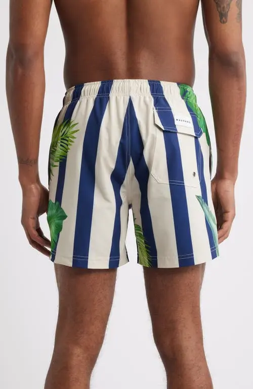 MAVRANS Striped Swim Trunks