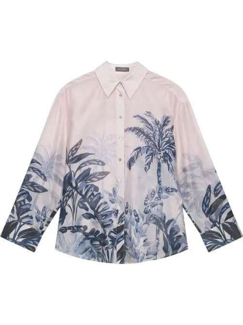 Mint Velvet Printed Longline Shirt