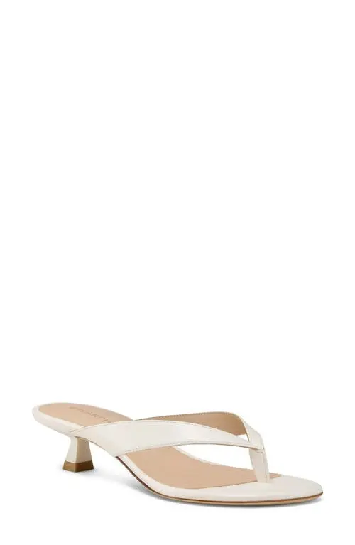 STUART WEITZMAN Rio Kitten Heel Sandal - Cream