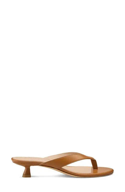 STUART WEITZMAN Rio Kitten Heel Sandal - Macchiato