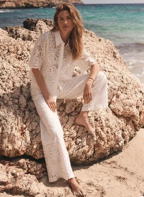 Mint Velvet Broderie Shirt