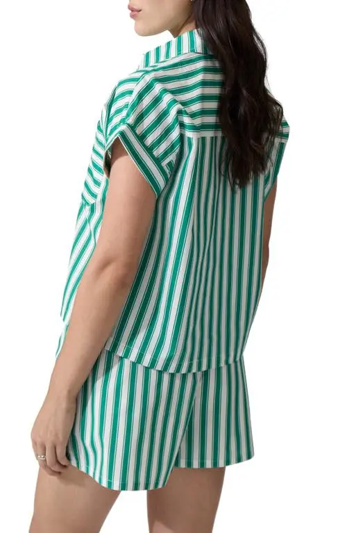 Deluc Nola Stripe Boxy Shirt