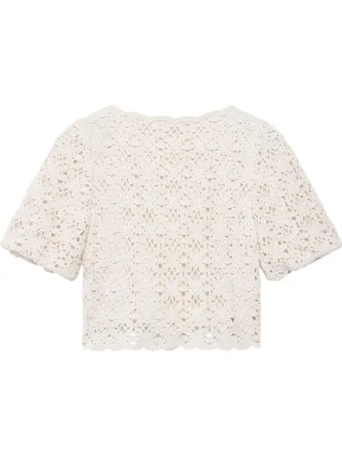 Mint Velvet Crochet Knit Top