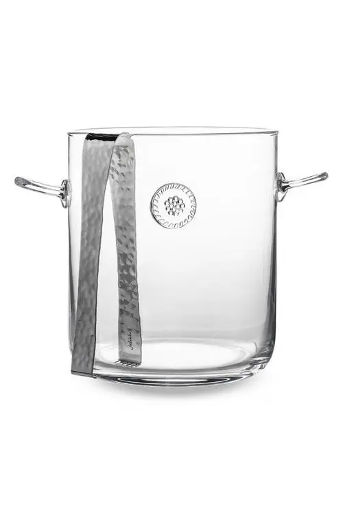 JULISKA Berry & Thread Ice Bucket With Tongs
