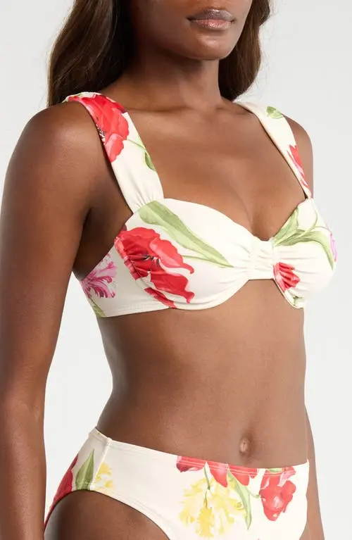 HUTCH Printed Underwire Bikini Top