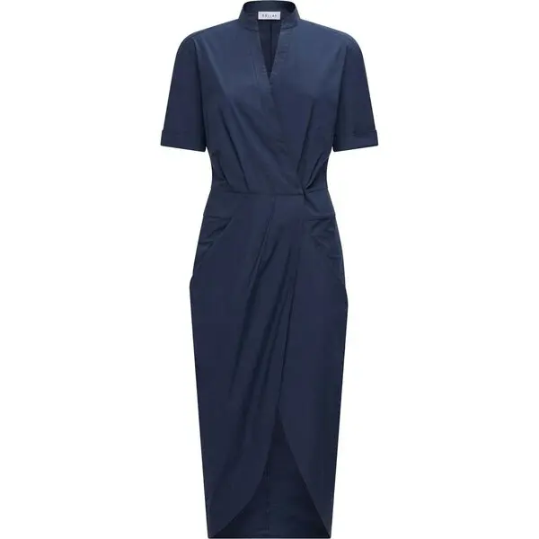 CALLAS MILANO Bali Wrap Shirtdress - Blue