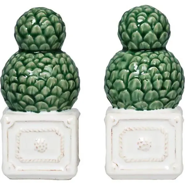 JULISKA Berry & Thread Topiary Salt & Pepper Shakers Set - Green Multi