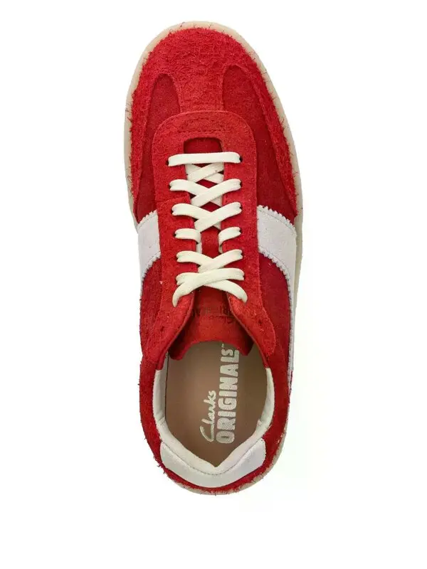 Clarks Tor 80 Suede Sneakers - Red