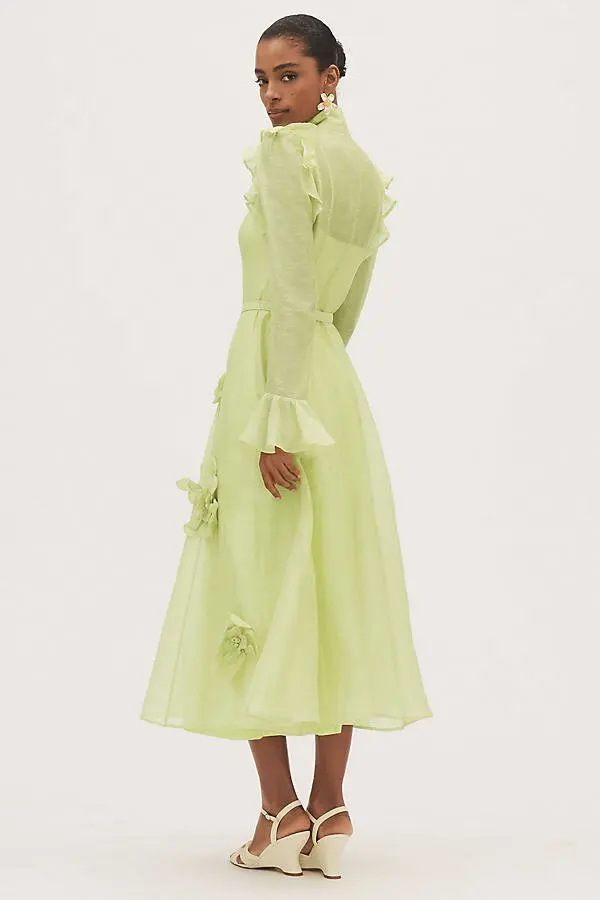knee length dresses for ladies Katrina Butterfly Sleeve Midi Dress main image 0