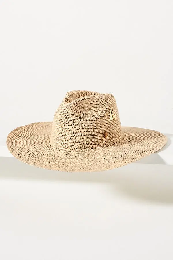 Van Palma Anthropologie Straw Hat in Beige Cream Van Palma Lison Straw Hat | Anthropologie main image 3