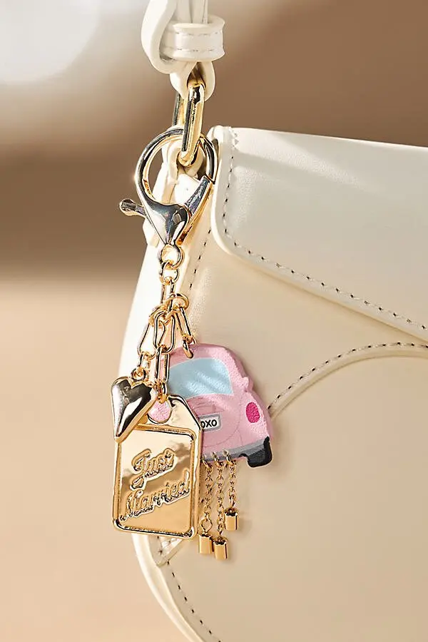 Anthropologie Just Married Bag Charm - Gold