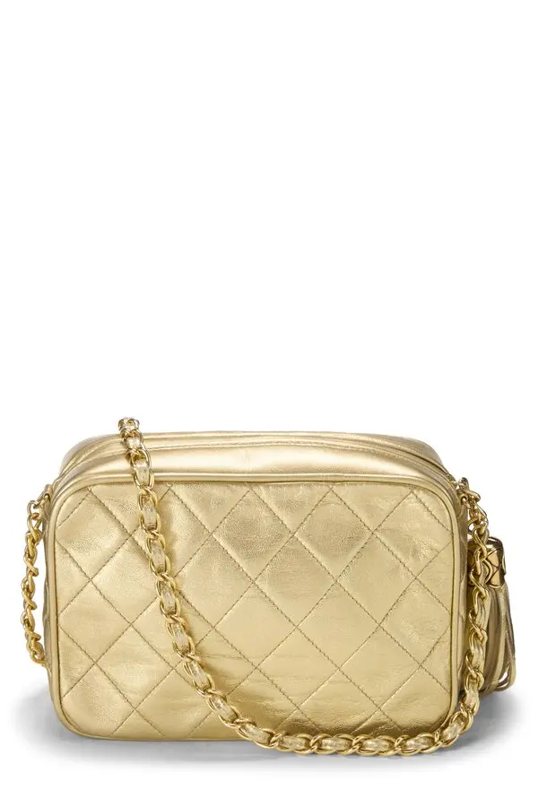 Chanel Lambskin Diamond Cc Camera Bag