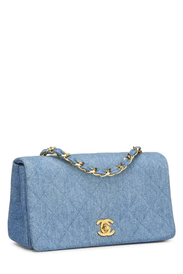 Chanel Quilted Denim Flap Bag