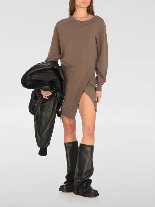 Attico Cotton Dress - Brown