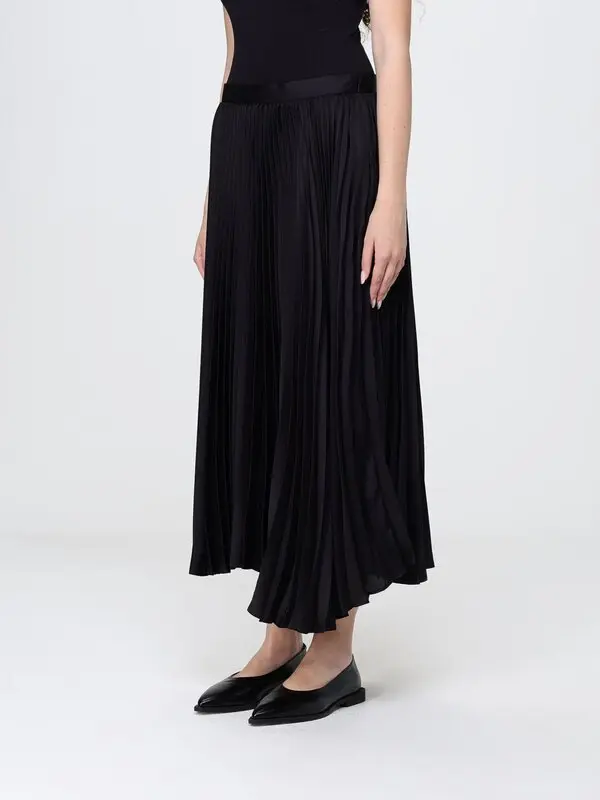 JIL SANDER Pleated Midi Skirt - Black