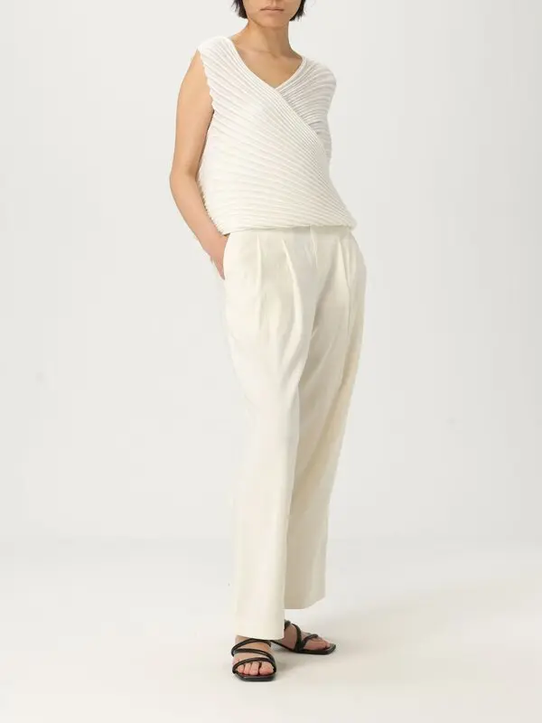 Issey Miyake Wide Leg Pants - White