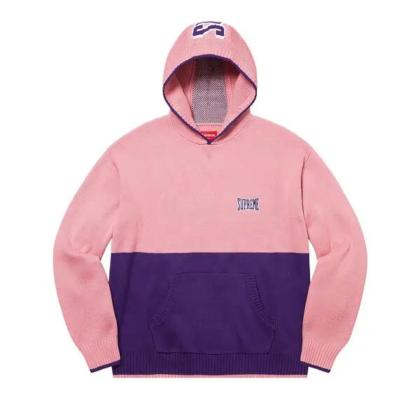 Supreme Hooded Sweater - Pink