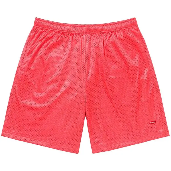 Supreme Small Box Baggy Mesh Short 'coral - Orange
