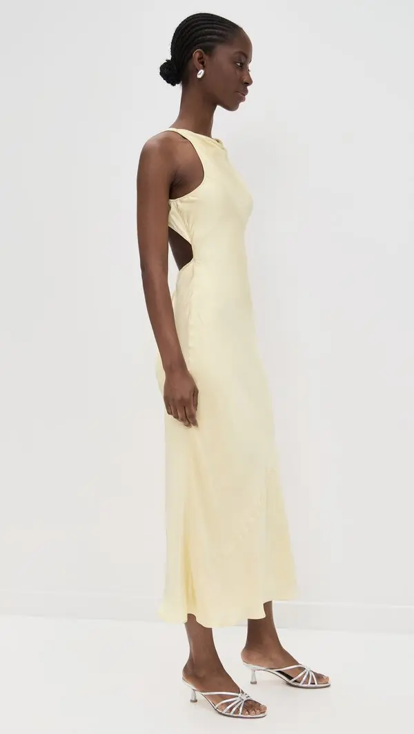 linen slip dress australia Fundamental Linen Slip Dress (Blue)