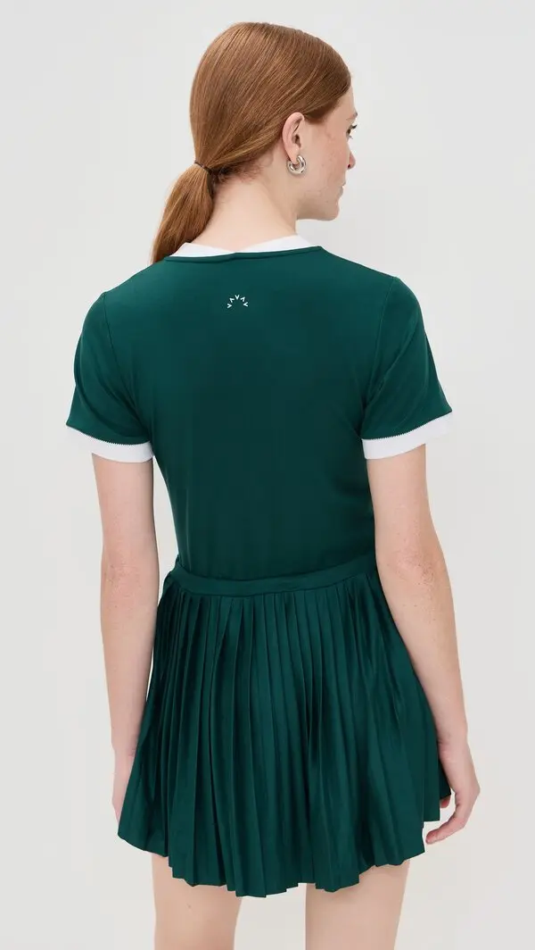 Varley Trent Court Mini Dress In Forest - 30% Off | Editorialist