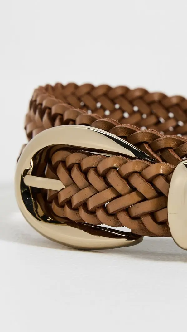 Madewell Woven Metal Keeper Belt In Light Caramel - 40% Off 