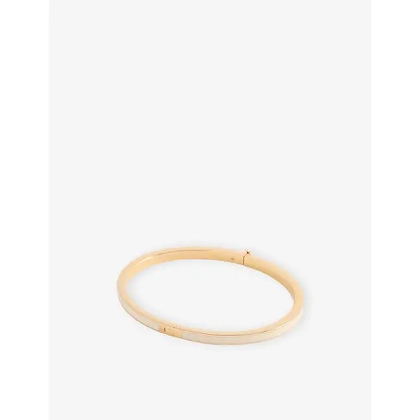 Tory Burch Kira Gold-plated Enamel Bracelet - Tory Gold / New Ivory