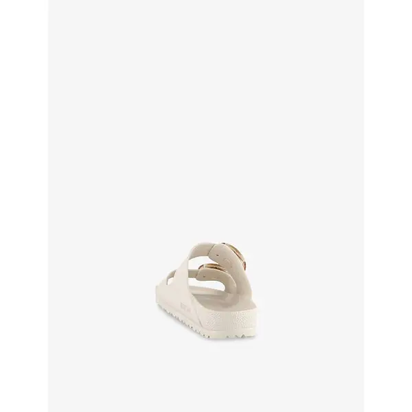 BIRKENSTOCK Arizona Big Buckle Suede Sandals - Eggshell Eva