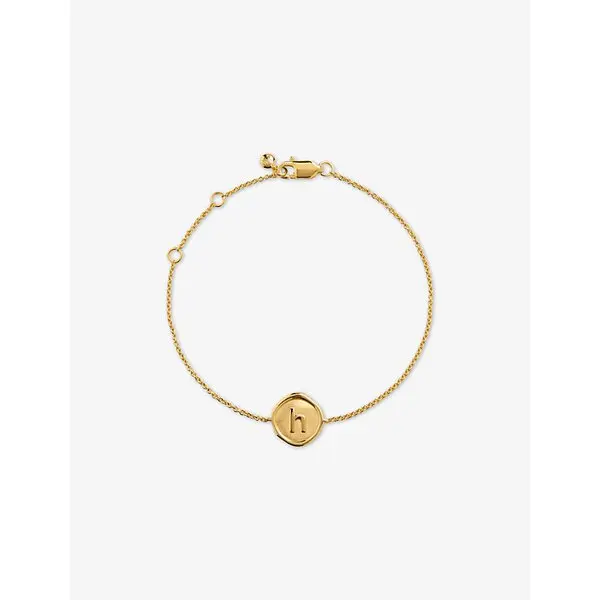 Monica Vinader Initial Vermeil Chain Bracelet - Gold