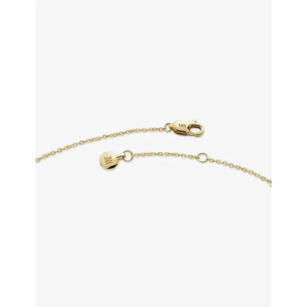 Monica Vinader Initial-v Stamp Vermeil Chain Bracelet - Gold