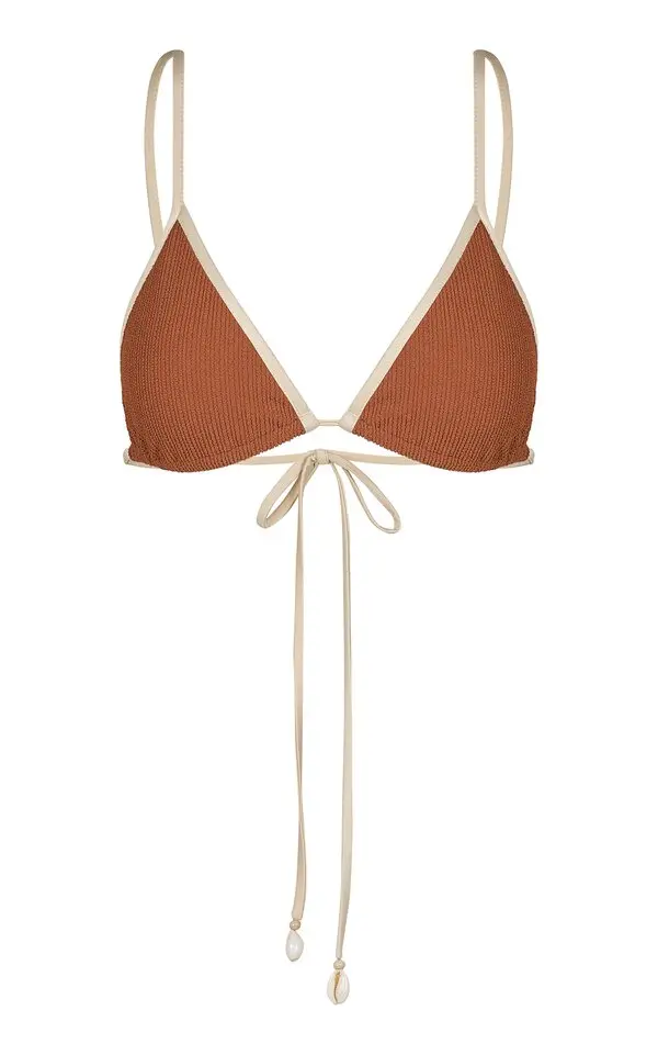 Johanna Ortiz Playa Del Río Bikini Top - Brown