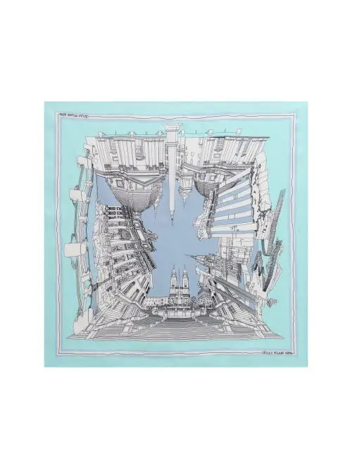 CALLAS MILANO Roma Rome Scarf - Blue-green