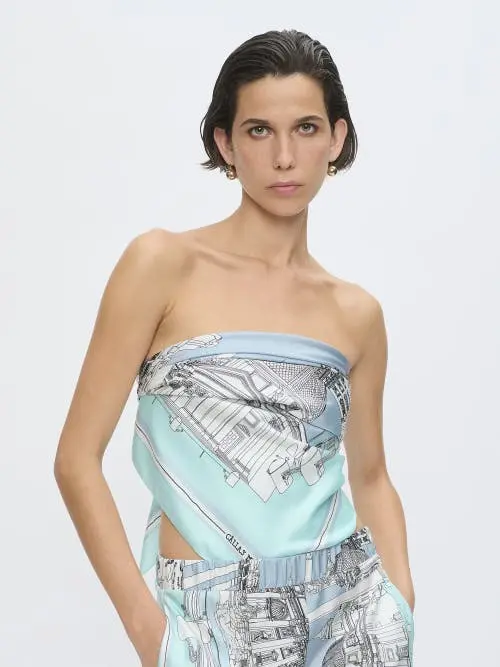 CALLAS MILANO Roma Rome Scarf - Blue-green