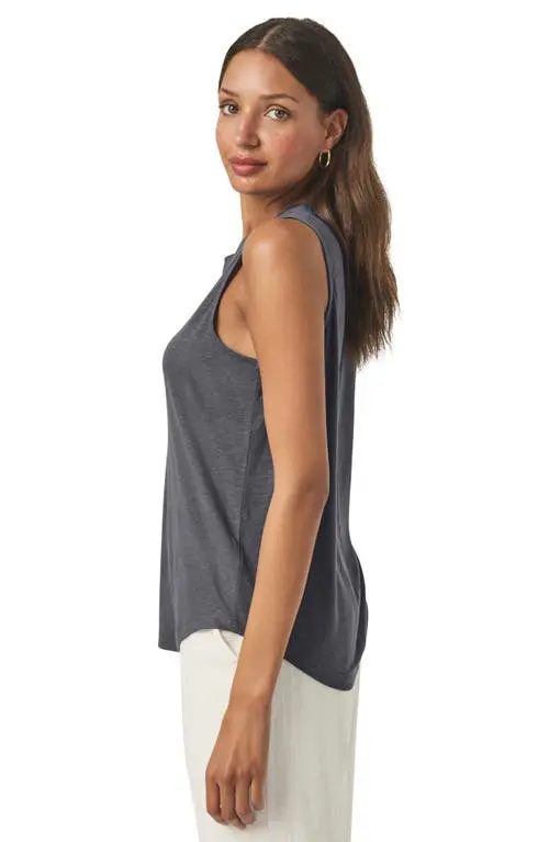 Splendid Cady Crewneck Linen Blend Tank - Ink