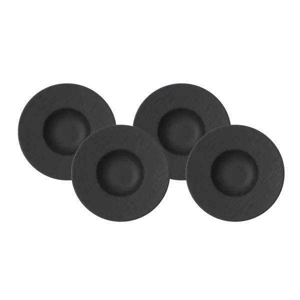 VILLEROY & BOCH Manufacture Rock Pasta Bowl Set Of 4 - Black